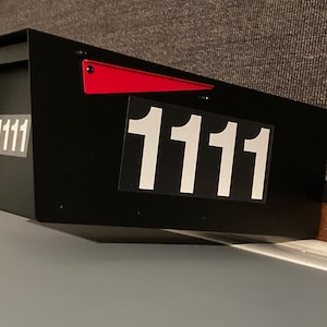 Custom Reflective Mailbox Number Decals 2 Pack - Etsy