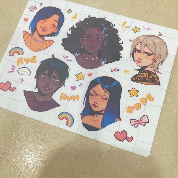 Cute Animals Stickers Waterproof Matte Vinyl Laminated, Diecut Sticker ...