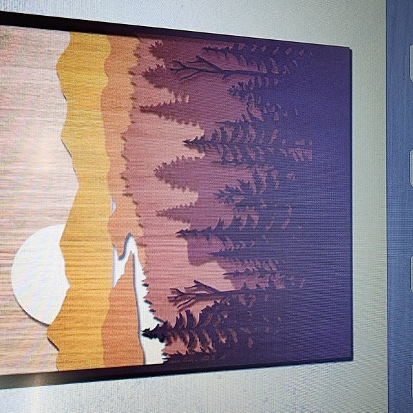 Digital File - 7 Layer Laser Cut Files, DXF, SVG, Multi-layer Files ...