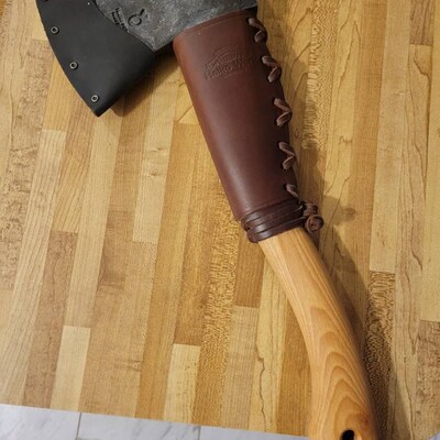 Leather & Waxed Canvas Axe Carry Case and Shoulder Bag - Etsy