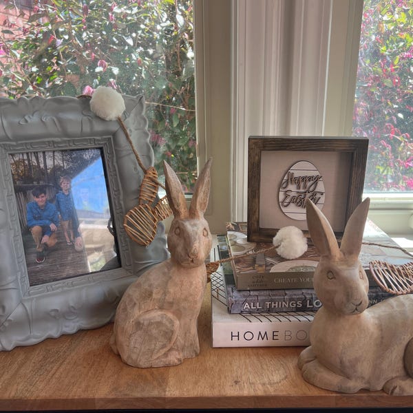 Easter Tiered Tray Decor, Peeps Tiered Tray Decor, Peeps Decor, Wooden ...