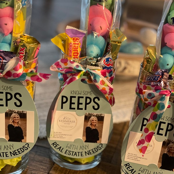 Know Some Peeps With Any Real Estate Needs Gift Tags Pop by Tags Real ...
