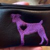 Italian Greyhound Purse, Whippet Purse Appliqued Greyhound/whippet ...