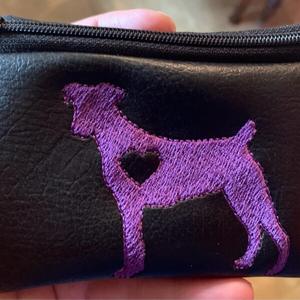 Italian Greyhound Purse, Whippet Purse Appliqued Greyhound/whippet ...