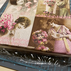 4 Decoupage Paper Napkin of Red Robin & Poppy - Etsy