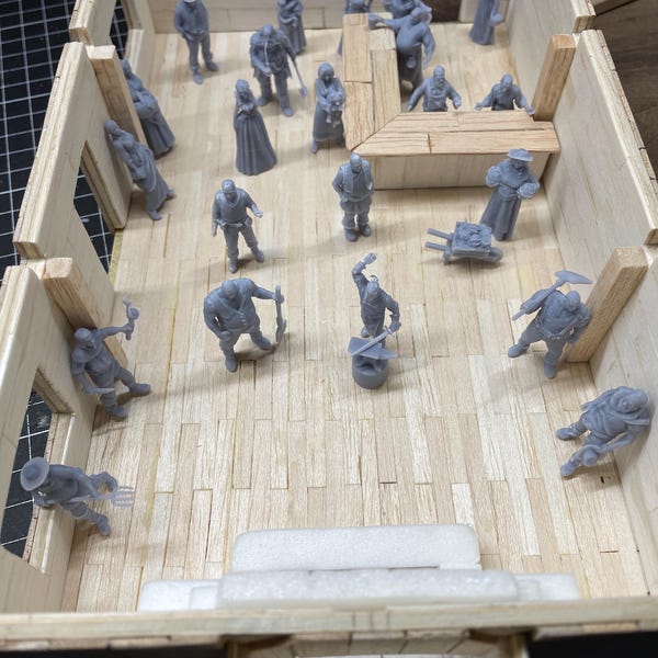 Dark Age Village Miniature Set Dnd Dungeons and Dragons Town Miniatures ...