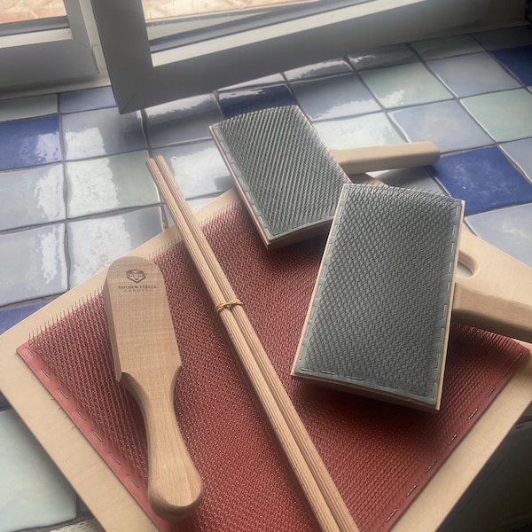 Fiber Blending Board, Wool Blending, Making Rolags, DIY Kit 108TPI ...