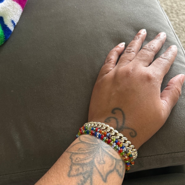 DR Congo Flag Bracelet | Congo Bead Bracelet | DR Congo Gift | DR Congo ...