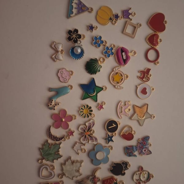 Mix 20/65pcs Bulk Antique Silver Sewing Crafts Charms Collection ...
