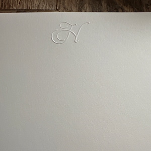 Embossed Stationery Personalized Notecards - Etsy