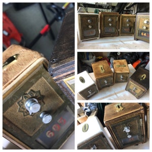 OVAL Stamped Brass Coin Slot Cover Bank Money Box Jewelry Hole Piggy ...