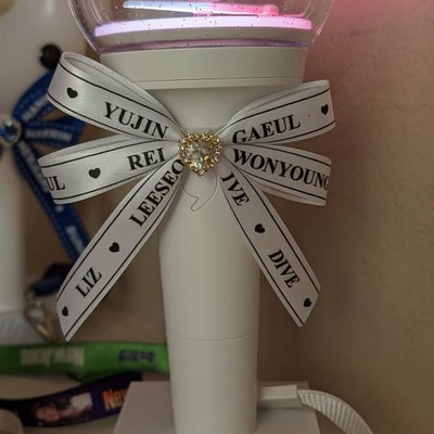 BTS SUGA AGUST D Ribbon Bow Keychain Pendant Light Stick Lanyard ...