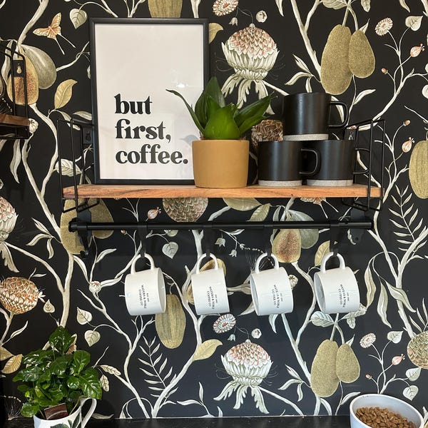 But First Coffee - Wall Art Print | Home Decor for Kitchen, Typography ...