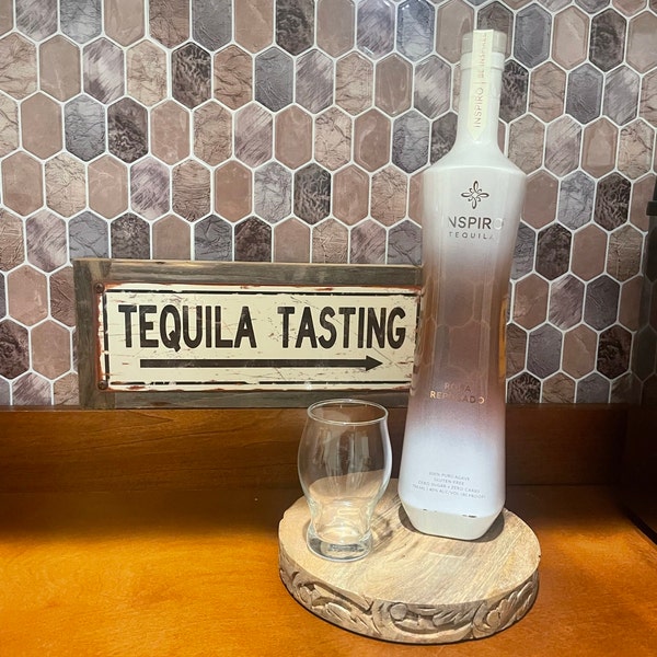 Tequila Tasting Metal and Wood Street Sign FREE SHIPPING Bar Decor - Etsy