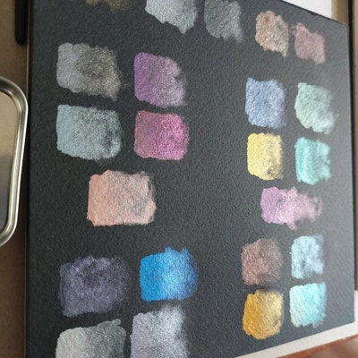Make Your Own Shimmer Watercolor Palette. Custom Palette. Handmade ...