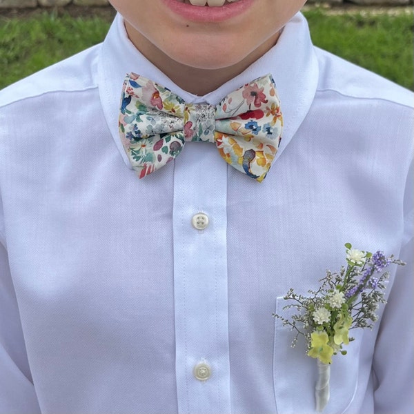 Wildflower Tie Watercolour Floral Neck Tie for Spring Wedding Wild ...