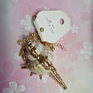 Large White Luminous Conch Earrings Handmade Unique Conch - Etsy