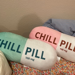 Chill Pill Decorative Throw Pillow Gift for Home, Apartment, Dorm Room ...
