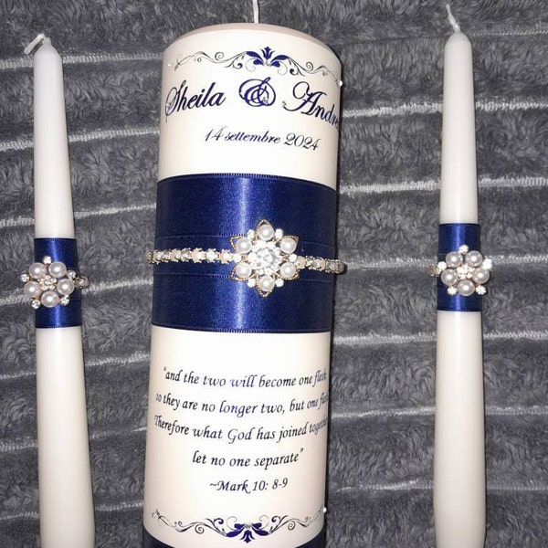 Unity Candle Set, Personalized Unity Candle, Wedding Candles, Wedding ...
