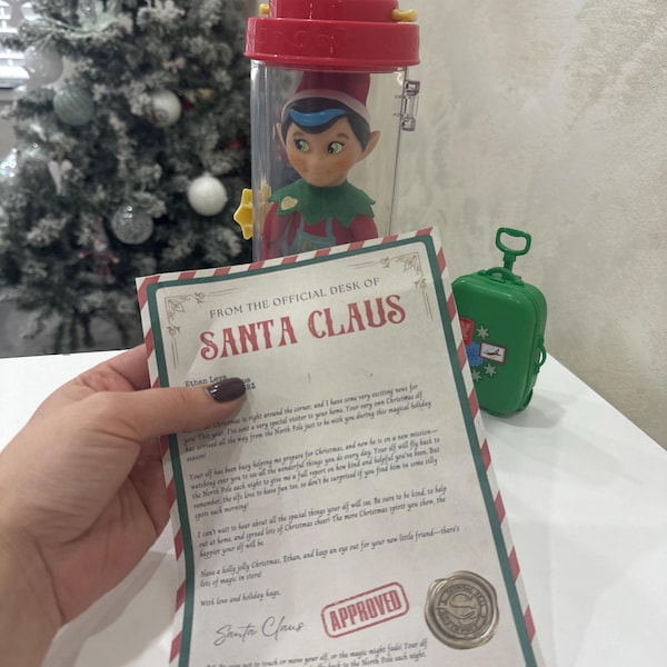 Editable First Time Elf Arrival Letter First Time Elf Visiting Letter ...