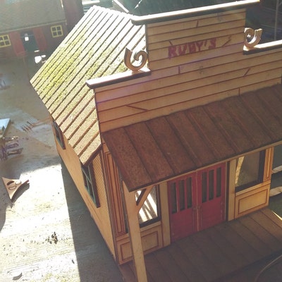 O Scale Store House Warehouse Saloon Kit Model Railroad Train Building ...