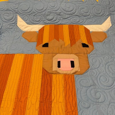 QUILT PATTERN Cattle Call a Highland Coo cow Quilt Pattern by Art East ...
