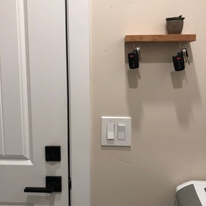 Magnetic Cherry Key Holder With Shelf, Wall Mounted Key Holder ...