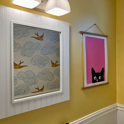 Screenprint Winter Cardinal Art Print Silkscreen Wall Art Snowy Trees ...