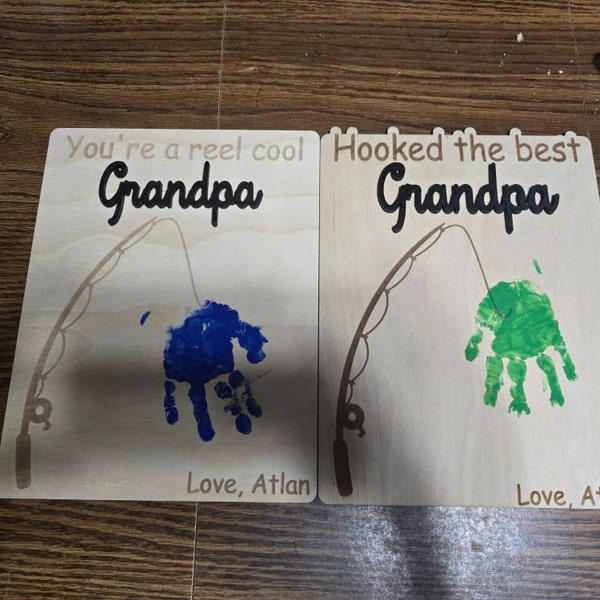 Hooked on Daddy Sign, Father’s Day Gift, Custom Dad Gift, Grandpa Gift ...