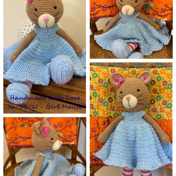 Big Mouse Crochet Pattern Mouse Amigurumi Pattern - Etsy