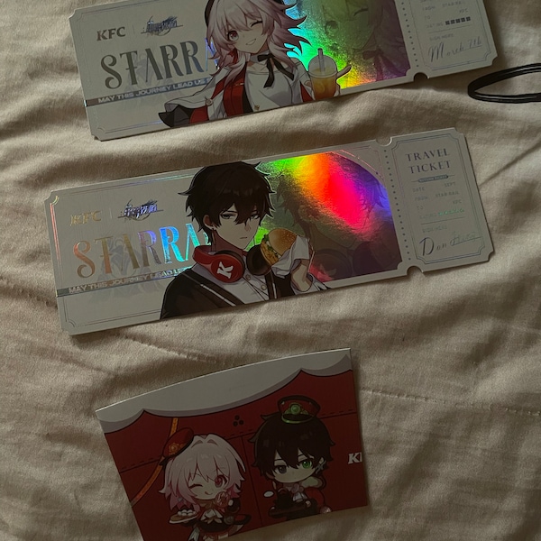 Honkai Star Rail Limited Official Hologram Ticket Cup Sleeve Kit - Etsy