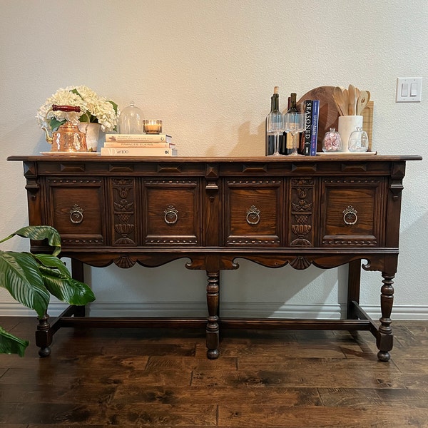 SOLD. This is an Example of Our Work. Antique Buffet and Sideboard ...