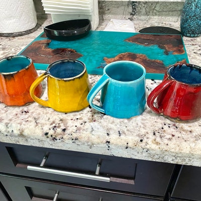 Red Ceramic Platter Large Pottery Platter Handmade Serving - Etsy