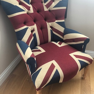 Duck Egg Flowers and Bird Print Armchair Chair/bedroom Chair | Etsy