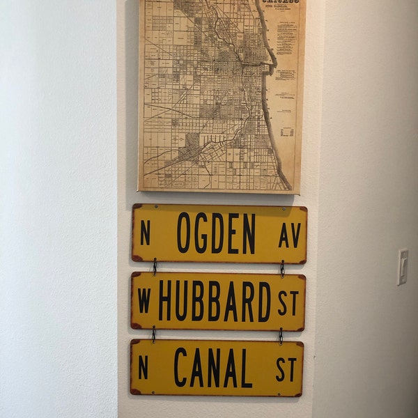 Vintage Chicago Street Signs - Etsy