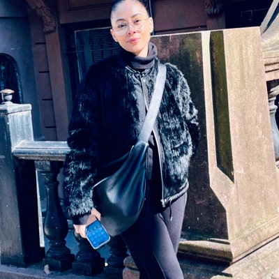 Black Leather Bag Soft Leather Bag Slouchy Leather Bag Large Women ...