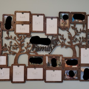 Large Picture Frame Collage Big Photo Frame Family Tree Collage Custom ...