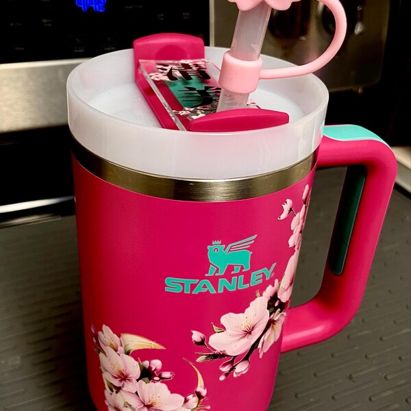 Stanley Cherry Blossom Tumbler Name Tag Name in Japanese Stanley Cup ...