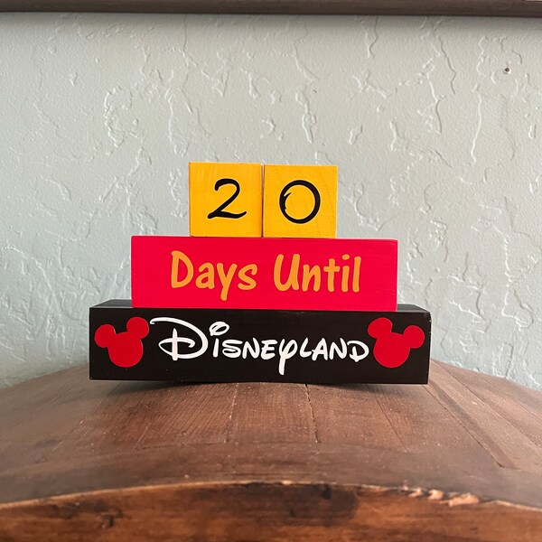 Disney Countdown Blocks - Etsy