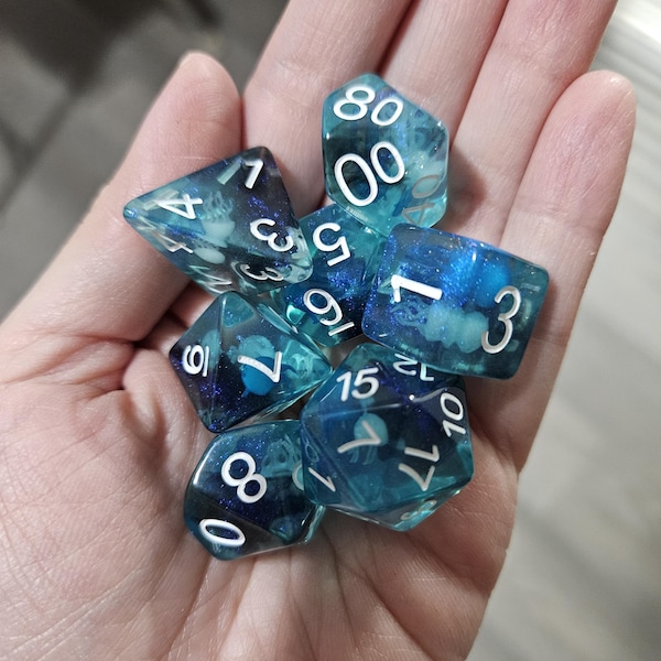 Arcane Fissure Metal Dnd Dice Set for TTRPG Games Such as Dungeons and ...
