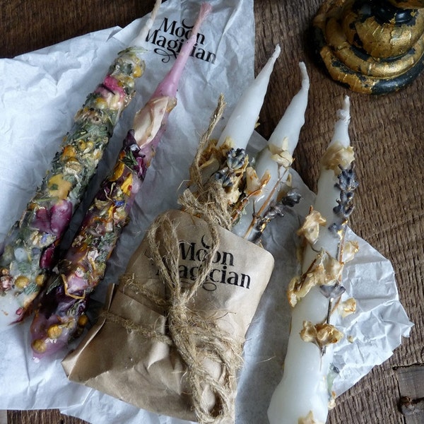 Lavander/honey Candles , Witch Candles, Altar Candles, Ritual Candles ...