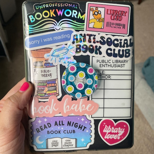 Read All Night Book Club Sticker | Bookish Stickers | Gifts for Readers ...