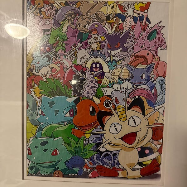 Pokemo Poster Set of 3: Japanese Anime Kids Room Decor (digital ...