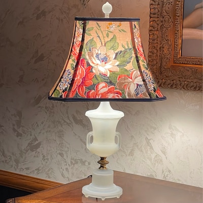 Grandma Moses Bridge Lamp Shade Lampshade Threads Onto Floor - Etsy