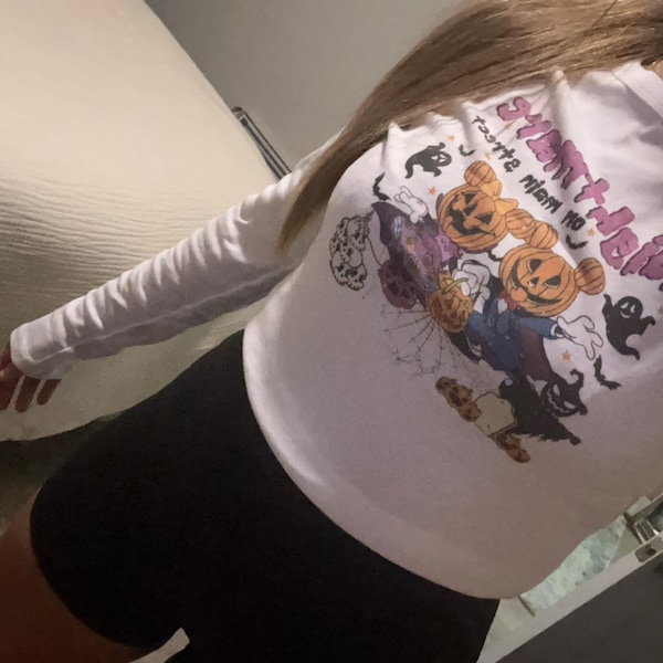 Creep It Real Crop Top, Creep Halloween Oversized Shirt, Ghost Shirt ...