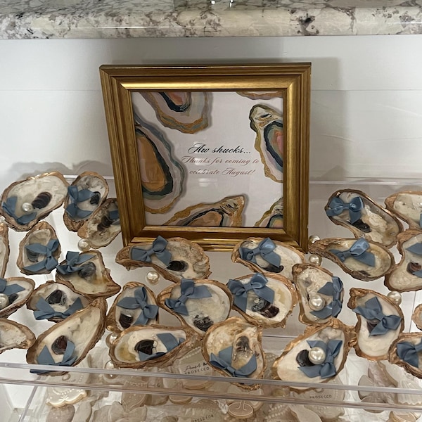 Boy Baby Shower Favor Oyster Ring Dish. Handmade Boy Shower Favor ...