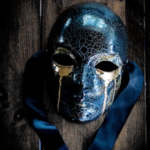 Full Face Masquerade Mask. Hand Painted Horror Theater and Scary ...