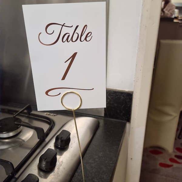 Gold Metal Table Number Stand//beautiful Botanics//wedding Reception ...