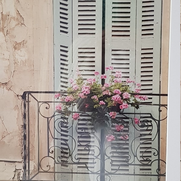Rustic French Country Window Print, French Country Decor, Shabby Chic ...