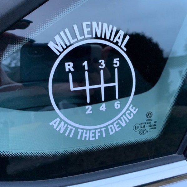 6 Speed Gear - Millennial Anti Theft Device - Stick Shift - Manual Car ...